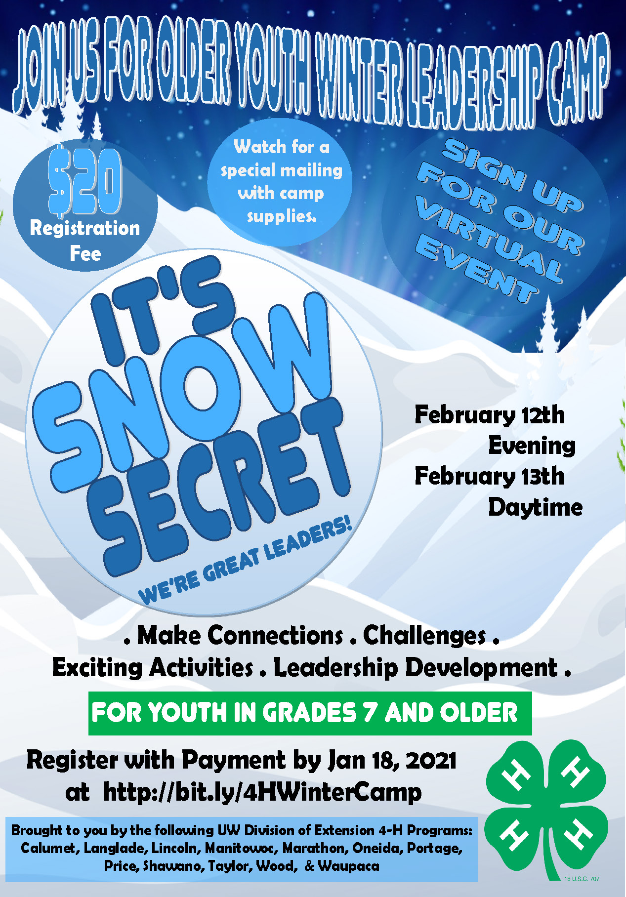 Winter Leadership Camp – Extension Calumet County